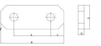 China ISO9001 2.625 Inch Trailer Leaf Spring Shackle Straps for Double Eye Suspension for sale
