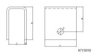 China TowKing 1.5 Inch Single Axle Trailer Hanger Kit for Slipper Springs ISO 9001 for sale