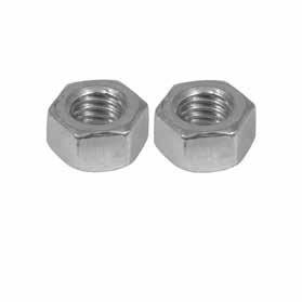 China Raw Finish Stainless Steel Lock Nuts 0.5625-15 and 0.875-9 for Trailer Suspension System for sale