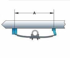China TOWKING 0.91 Inch Rear Trailer Hanger Kit for Double Eye Springs 2000-3500 LB for sale