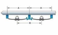 China Double Eye Springs Tandem Trailer Hanger Kit 2000-7000LB Axle Suspension for sale