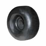 China Black Rubber Door Bumper 2.5 Inch Outer Diameter 0.375 Inch Hole for Trailer Ramp Guard for sale