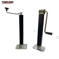 China Steel Weld On Mounting 7,000 lb Drop Leg Jack with Square Footplate for Heavy Duty Trailers for sale