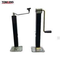 China Heavy Duty Trailer Jack 7000 Lb Capacity Direct Weld Square Jack Side Wind for sale