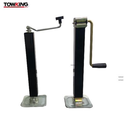 China Heavy Duty Trailer Jack 7000 Lb Capacity Direct Weld Square Jack Side Wind for sale