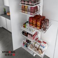 China Powder Coating Kitchen Pull Out Organizer SS304 Cabinet Pull Out Organizer for sale