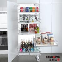 China Powder Coating Kitchen Pull Out Organizer SS304 Cabinet Pull Out Organizer for sale