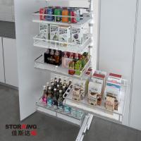 China Powder Coating Kitchen Pull Out Organizer SS304 Cabinet Pull Out Organizer for sale