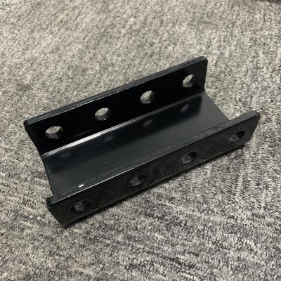 China Black Powder Coated Steel Lunette Eye Channel 4 Hole 3 Position 14000 lbs for sale