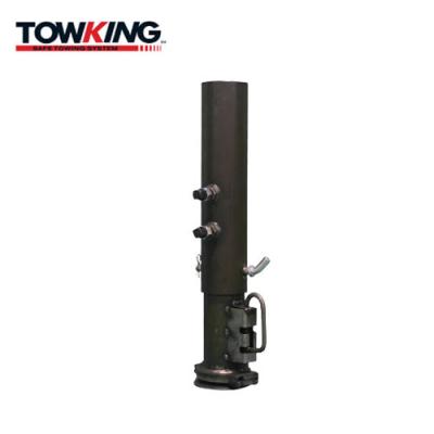 China Round Tube Gooseneck Adjustable Trailer Coupler 25000lbs 2-5/16in Ball 8in Adjustment for sale