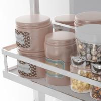 China SS304 Tandem Pantry Kitchen Pull Out Organizer For Cabinet for sale