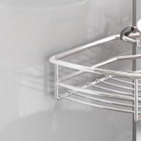 China Steel 180 Degree Corner Carousel Basket Chrome Plating For Kitchen for sale