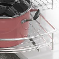 China Chromed 270 Degree Carousel Kitchen Corner Basket Surface Treatment for sale