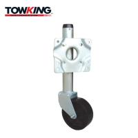 China Bolt On Retaining Ring Swivel Trailer Jack Stand 600 lbs Lift Capacity for sale