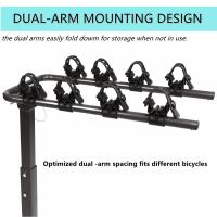 China Hitch Mounted Bicycle Carrier 4 Bike Capacity 50KGS Load Powder Coated for Cars Trucks SUVs for sale