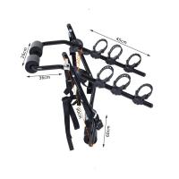 China Foldable Trunk Bike Rack for 3 Bikes 50kg Capacity SUV Hatchback Sedan for sale