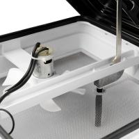 China 12V 6 Blade Manual Lift RV Vent 14x14 Inch Roof Fan for RV Trailer Accessories for sale