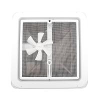 China 14 Inch Manual Lift RV Roof Vent Fan for Campers Trailer Accessories 12V for sale