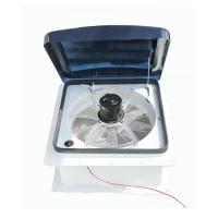 China Reversible Manual Lift 12V RV Roof Fan Vent 14 Inch 18W 3 Speed Smooth Edges for sale