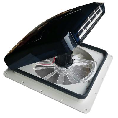China 14 Inch 12V Power Lift RV Roof Vent Fan 20W with Rain Sensor and Remote Control for sale