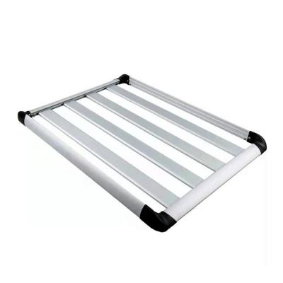 China 100KGS Load Car Rooftop Cargo Basket Aluminum Roof Rack Basket 130x90CM for sale