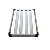China 100KGS Load Car Rooftop Cargo Basket Aluminum Roof Rack Basket 130x90CM for sale