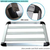 China 100KGS Load Car Rooftop Cargo Basket Aluminum Roof Rack Basket 130x90CM for sale