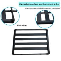 China 100KGS Load Car Rooftop Cargo Basket Aluminum Roof Rack Basket 130x90CM for sale