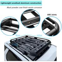 China Aerodynamic Aluminum Roof Rack Cargo Basket 200KGS Load 127x90CM for sale