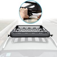 China Aerodynamic Aluminum Roof Rack Cargo Basket 200KGS Load 127x90CM for sale