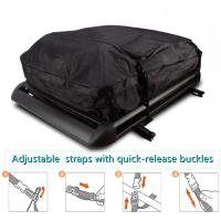 China 600D Oxford Fabric Car Rooftop Bag 13.6 Cubic Feet 4 Reinforced Straps Waterproof for sale