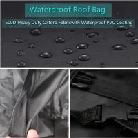 China 600D Oxford Fabric Car Rooftop Bag 13.6 Cubic Feet 4 Reinforced Straps Waterproof for sale