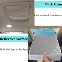 China Universal RV Skylight Cover 14x22x3 Inch Reflective Insulator for Camper Vents for sale