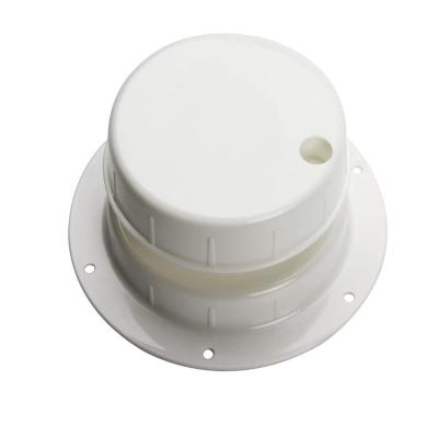 China PP RV Sewer Vent Cap 6 Screw Holes for 1 to 2-3/8 Inch Pipe White Black for sale