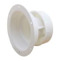 China PP RV Sewer Vent Cap 6 Screw Holes for 1 to 2-3/8 Inch Pipe White Black for sale