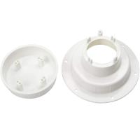 China PP RV Sewer Vent Cap 6 Screw Holes for 1 to 2-3/8 Inch Pipe White Black for sale