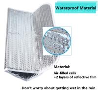 China 16x24 Inch RV Door Window Skylight Shade Reflective Cover with 8 Velcro Fasteners for sale