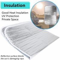 China 16x24 Inch RV Door Window Skylight Shade Reflective Cover with 8 Velcro Fasteners for sale