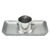China Steel RV Trailer Jack Landing Plate 5000 lbs for 2 in Round Tube Jack Foot for sale
