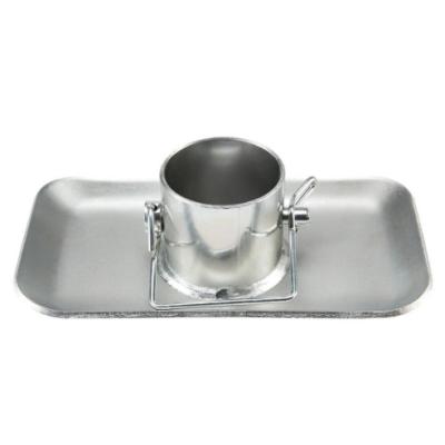 China Steel RV Trailer Jack Landing Plate 5000 lbs for 2 in Round Tube Jack Foot for sale