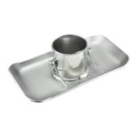 China Steel RV Trailer Jack Landing Plate 5000 lbs for 2 in Round Tube Jack Foot for sale