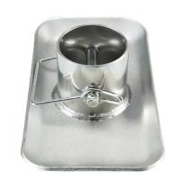China Steel RV Trailer Jack Landing Plate 5000 lbs for 2 in Round Tube Jack Foot for sale