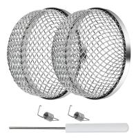 China 2.8 Inch Stainless Steel Mesh Flying Insect Screen for RV Furnace Vent Cover 2 Pack for sale
