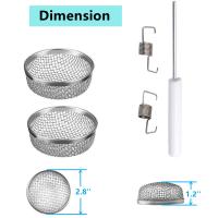 China 2.8 Inch Stainless Steel Mesh Flying Insect Screen for RV Furnace Vent Cover 2 Pack for sale