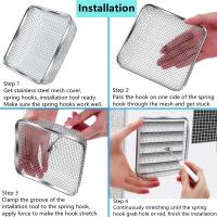 China 4.5 x 4.5 Inch Stainless Steel RV Furnace Vent Screen Mesh for Atwood Suburban for sale