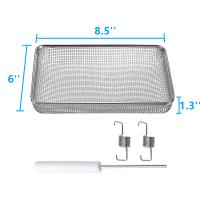 China Heavy Duty Stainless Steel RV Camper Heater Vent Cover 8.5x6x1.3 Inch with Installation Tool for sale