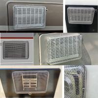 China Heavy Duty Stainless Steel RV Camper Heater Vent Cover 8.5x6x1.3 Inch with Installation Tool for sale