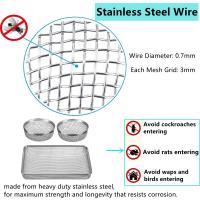 China Stainless Steel RV Insect Screens Heavy Duty Mesh Cover for Furnace Water Heater Vents 8.5x6 Inch for sale