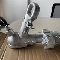 China Zinc Plated Override Adjustable Trailer Coupler 2000KG 50mm Ball for sale