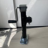 China 10 Inch Lift Tube Mount Agricultural Trailer Jack 2000 lbs Capacity Swivel Side Wind for sale